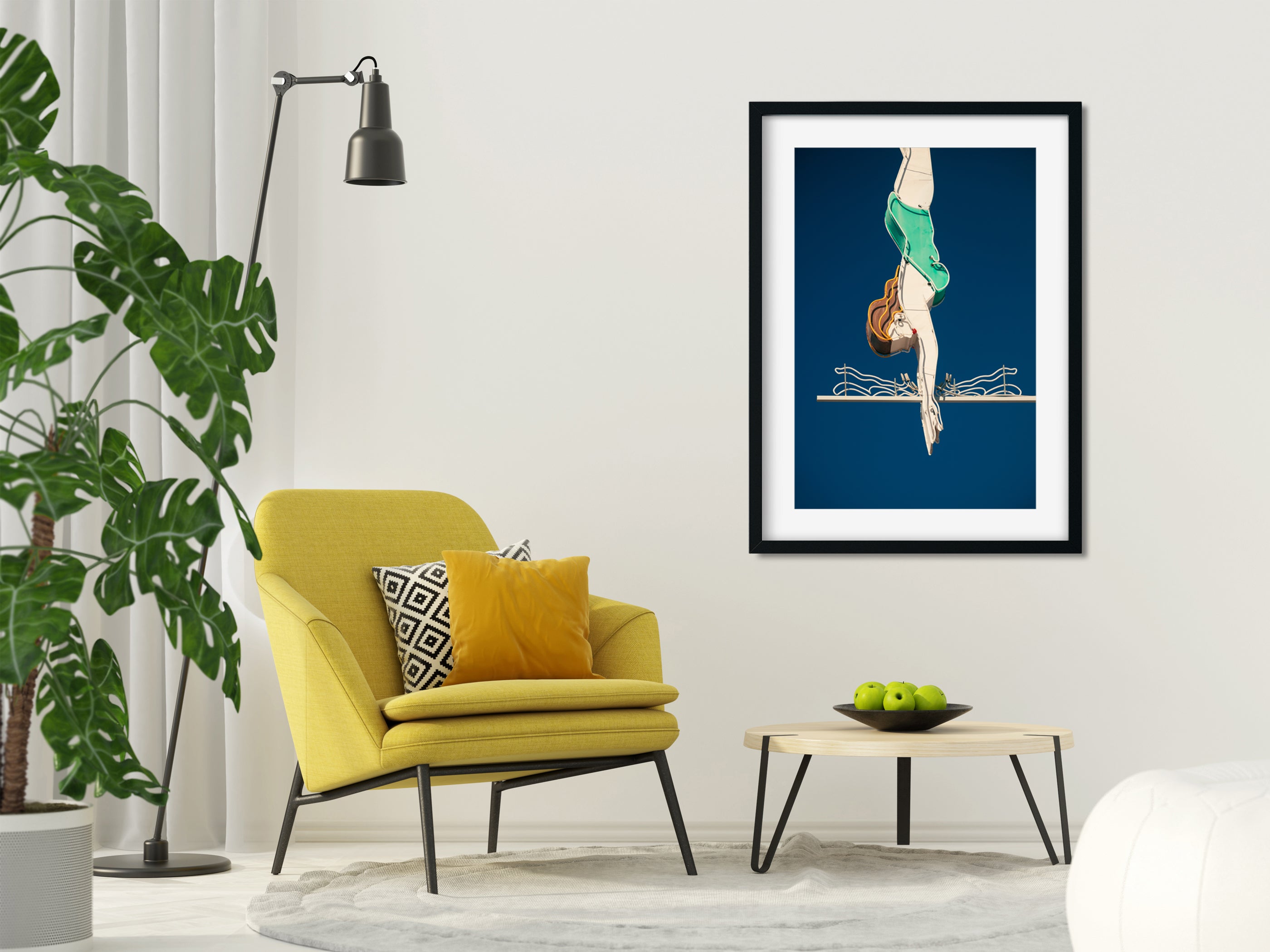 Diving Lady of the Starlite Motel – Retro Roadside Photography